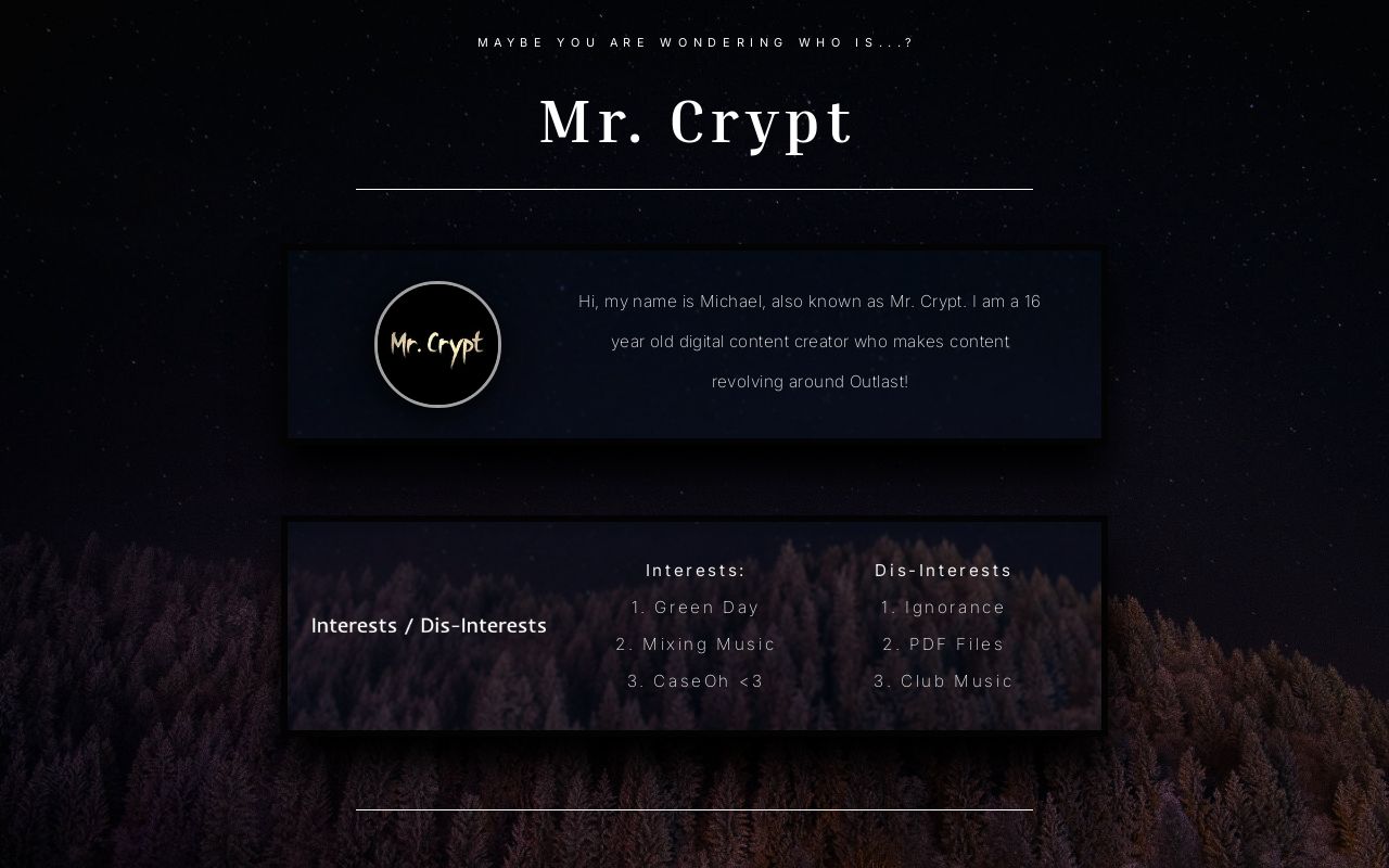 About Mr. Crypt